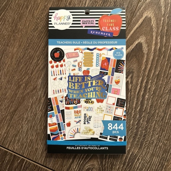 Happy Planner | Office | Happy Planner Teachers Rule Value Pack Sticker ...